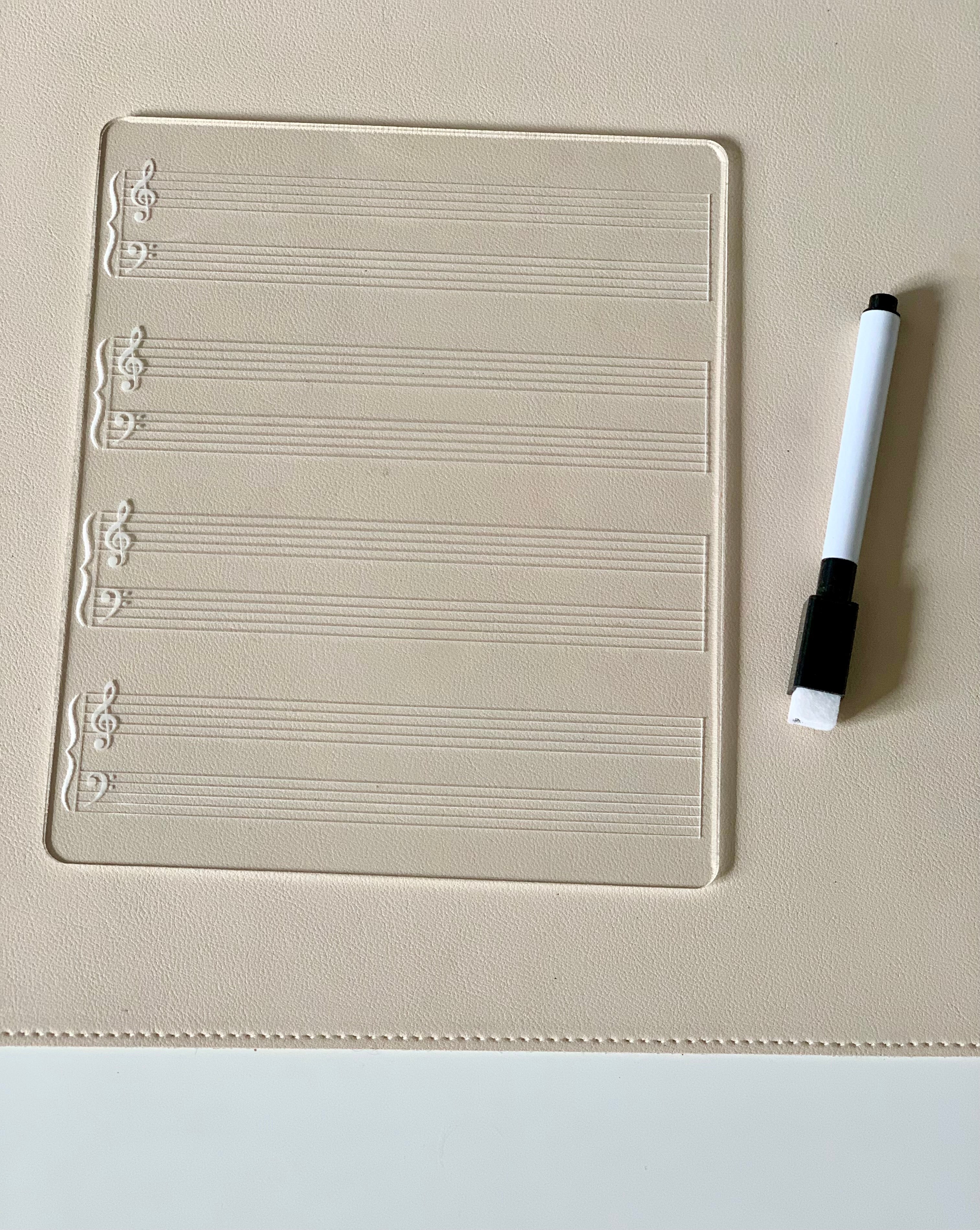 Blank Music Sheet Acrylic Dry Erase Tracing & Writing Board – AWandCo