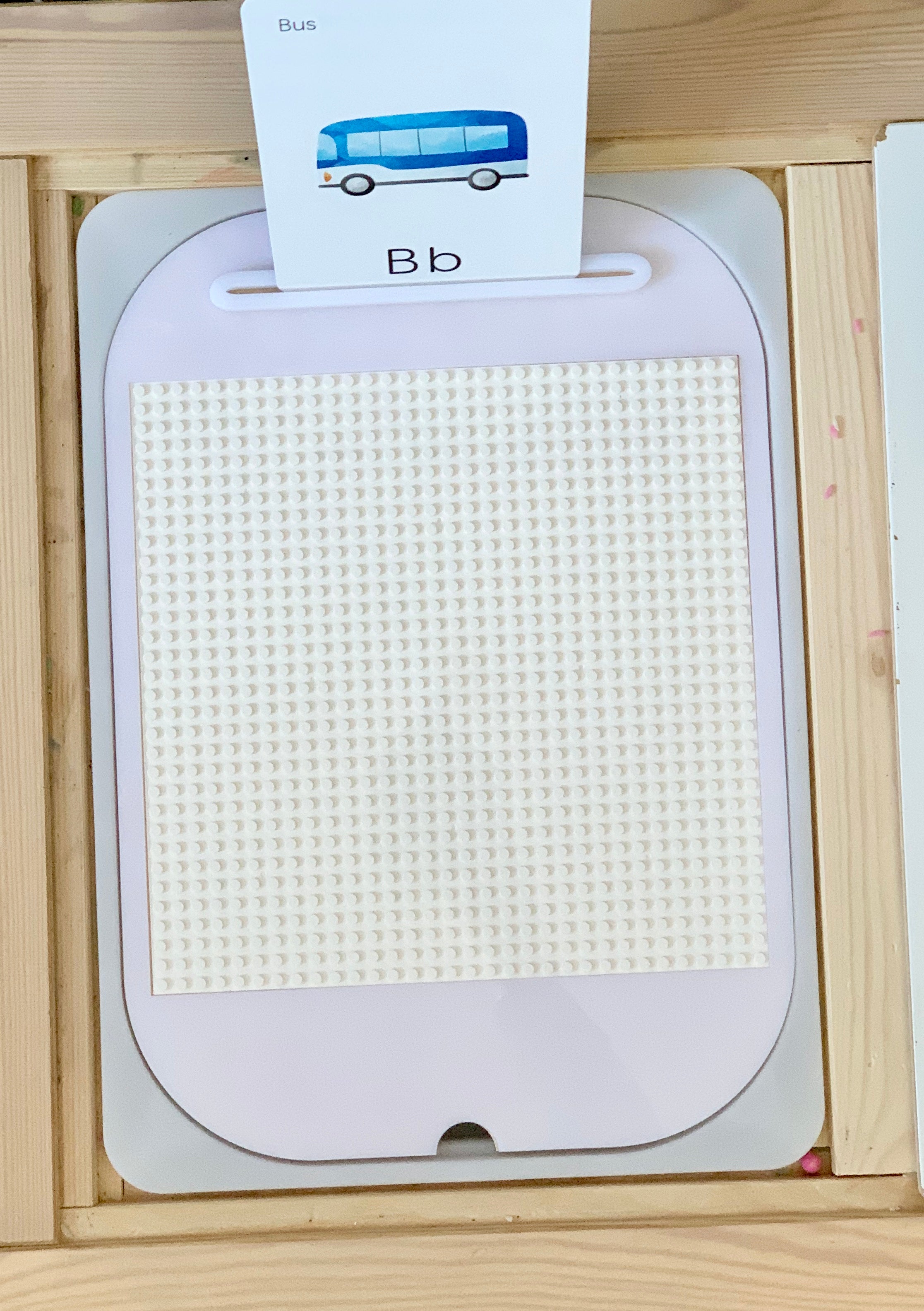 Flisat Table Top Insert with Lego Insert, White Acrylic is Dry Erasabl ...