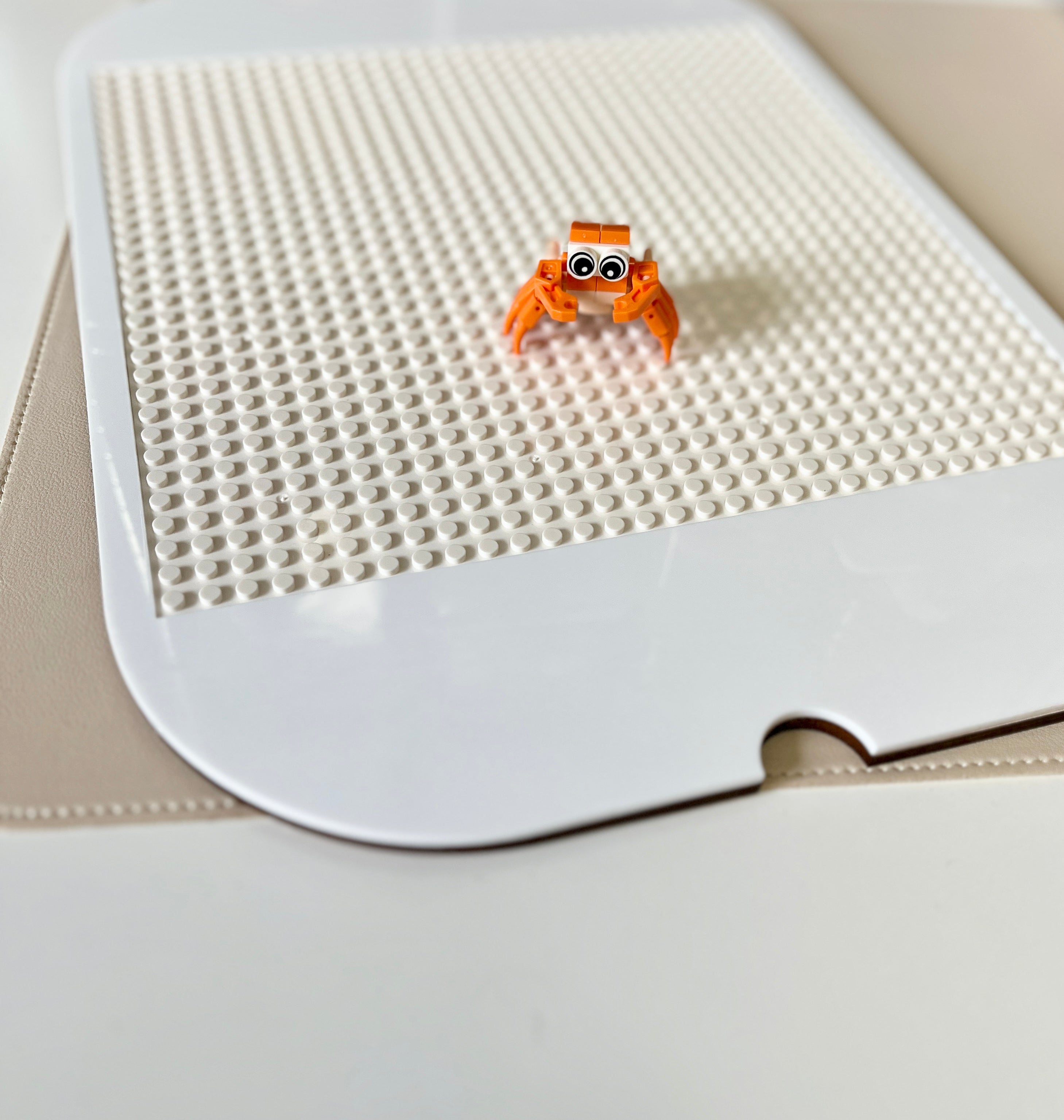 Flisat Table Top Insert with Lego Insert, White Acrylic is Dry Erasabl ...
