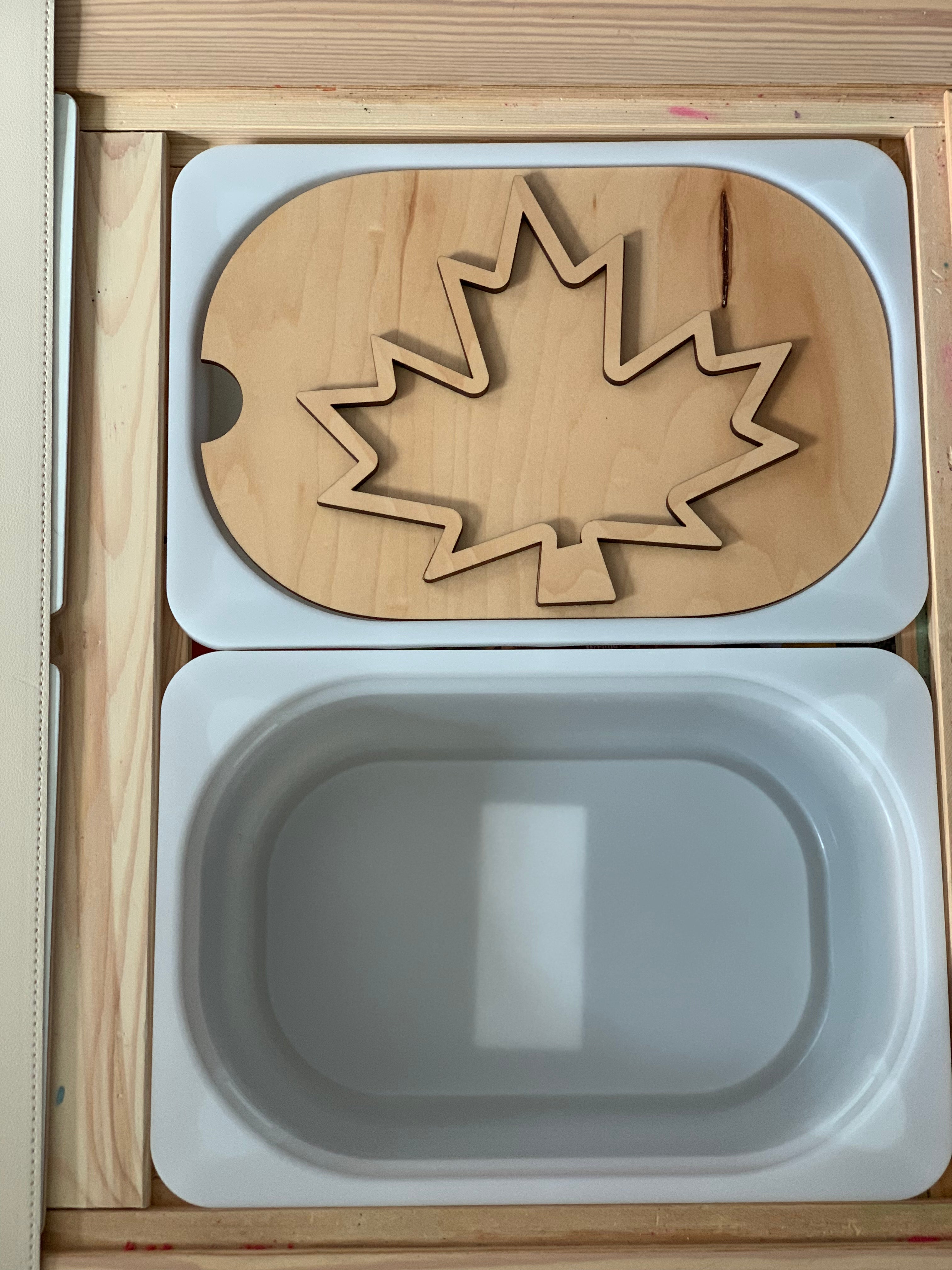 Small Maple Leaf Fillable Flisat Table Top Insert – AWandCo